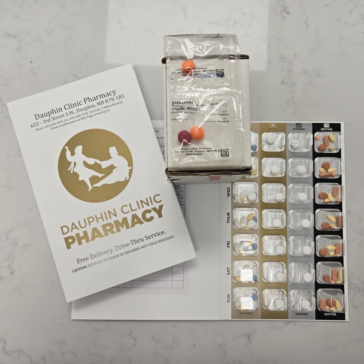 Free Bubble Packing | Dauphin Clinic Pharmacy